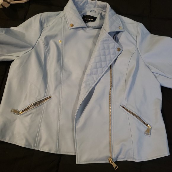 Fashion Nova | Jackets & Coats | Light Blue Jacket | Poshmark